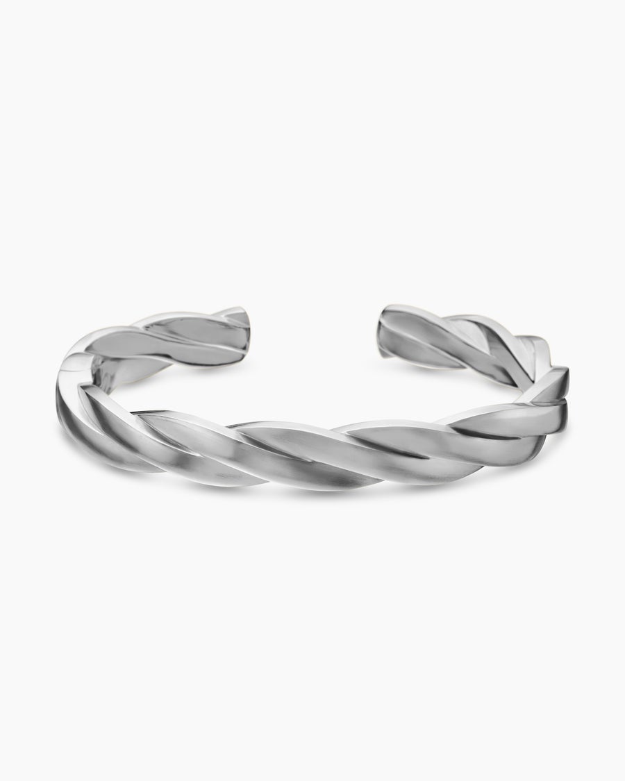 Mens DY Helios Cuff Bracelet in Sterling Silver, 9mm | David Yurman