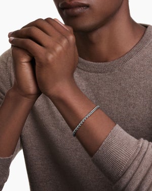 Wheat Chain Bracelet in Sterling Silver, 4mm | David Yurman
