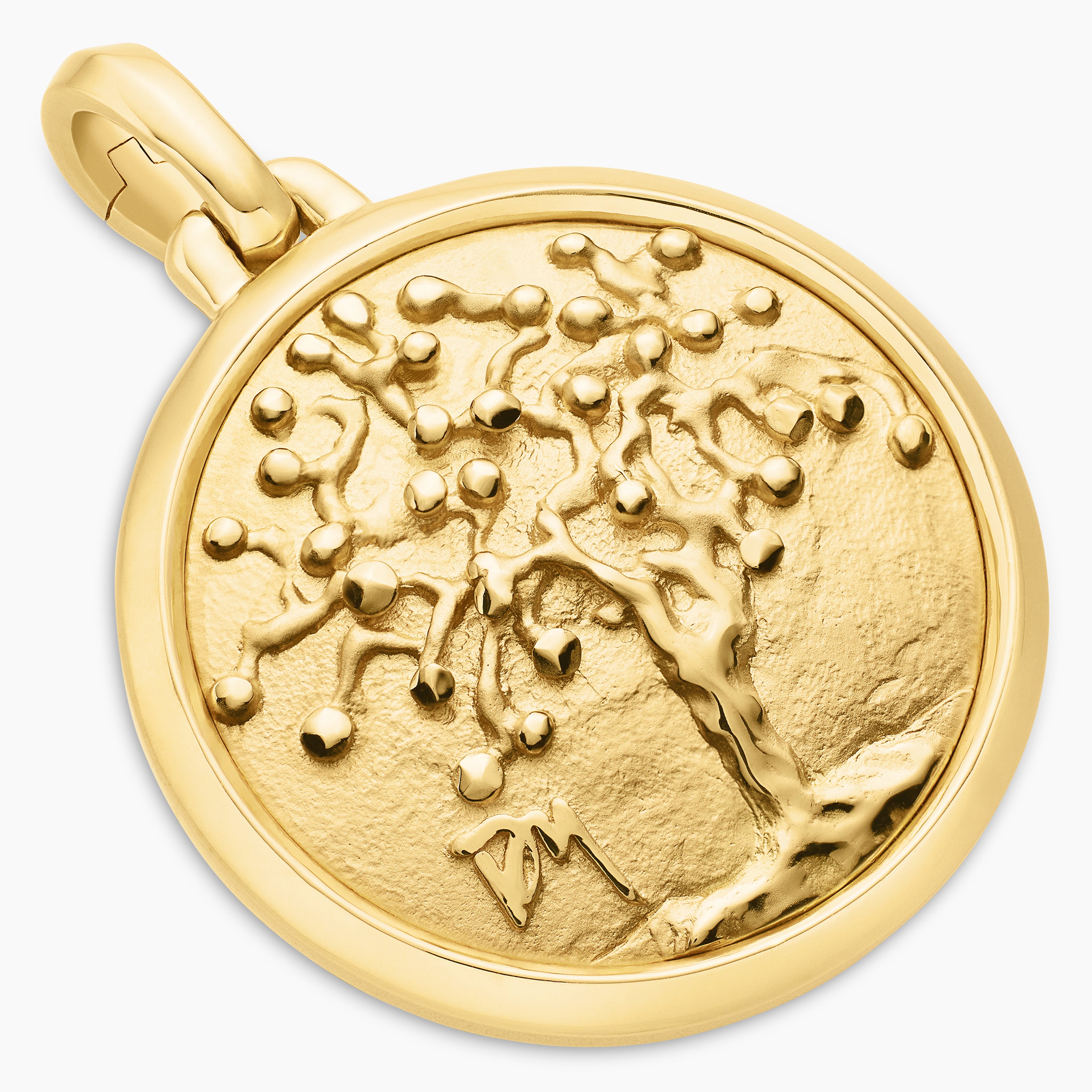Petrvs Tree of Life Amulet in 18K Yellow Gold 39mm David Yurman