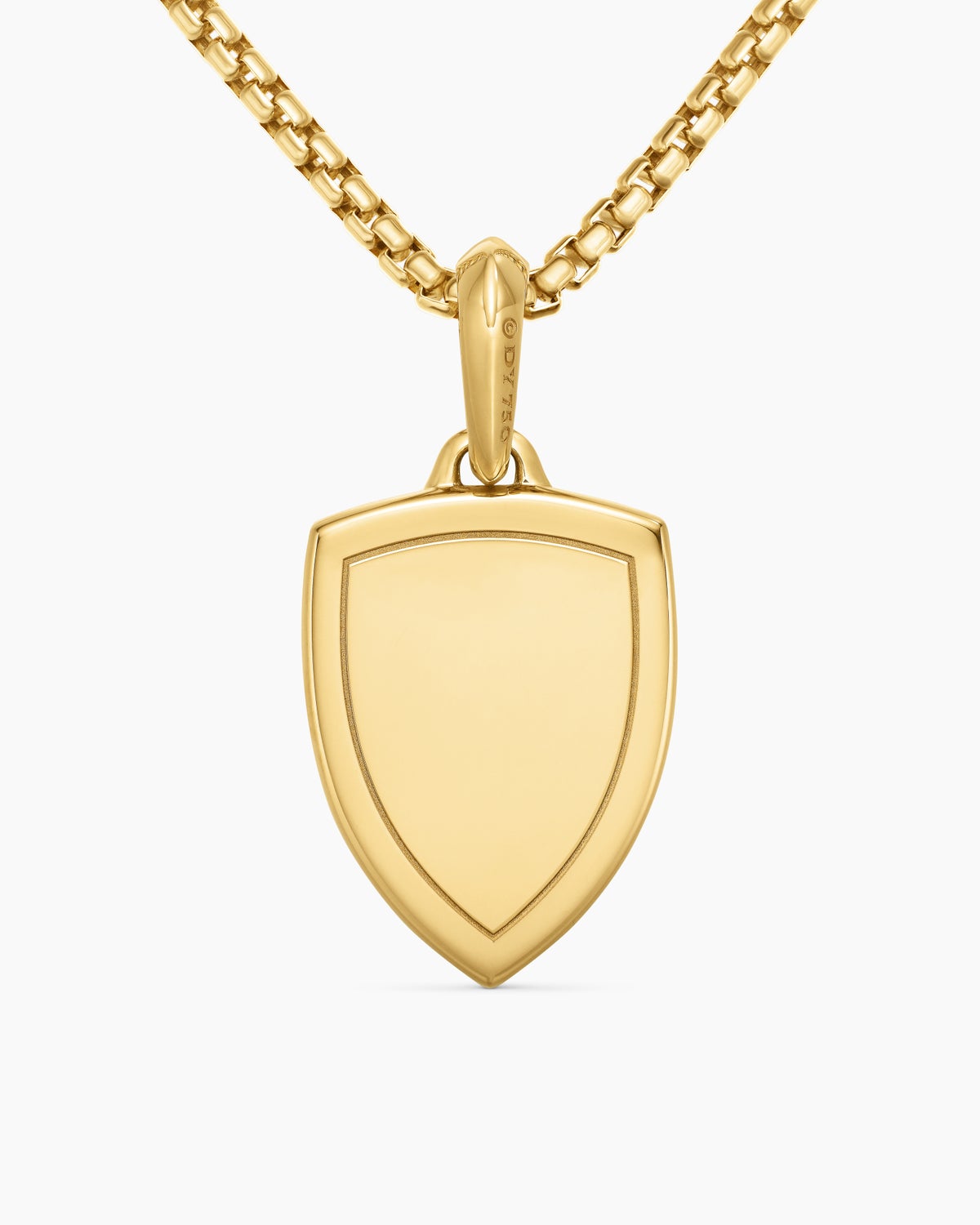 Mens St. Michael Amulet in 18K Yellow Gold with Diamonds, 26mm | David ...