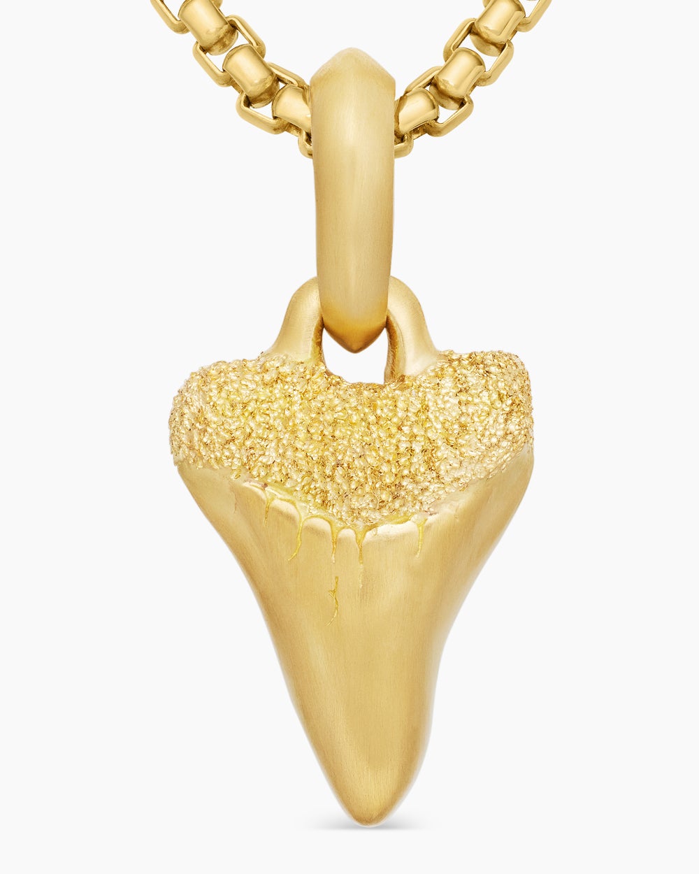 Mens Shark Tooth Amulet in 18K Yellow Gold, 24.4mm | David Yurman