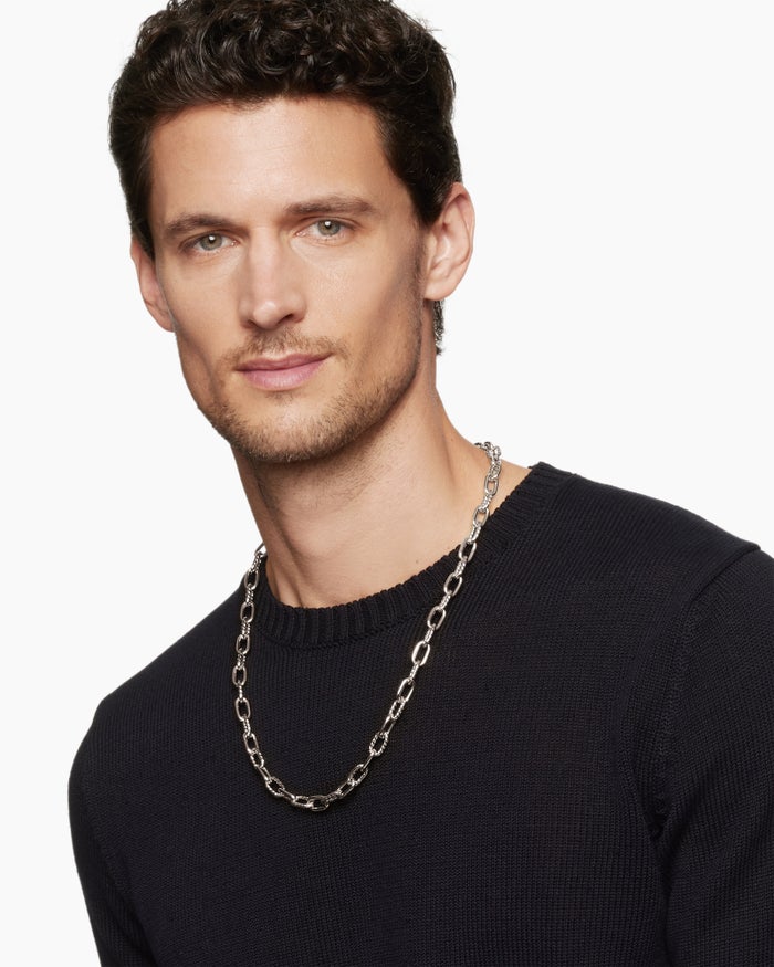 Mens DY Madison Chain Necklace in Sterling Silver, 8.5mm | David Yurman