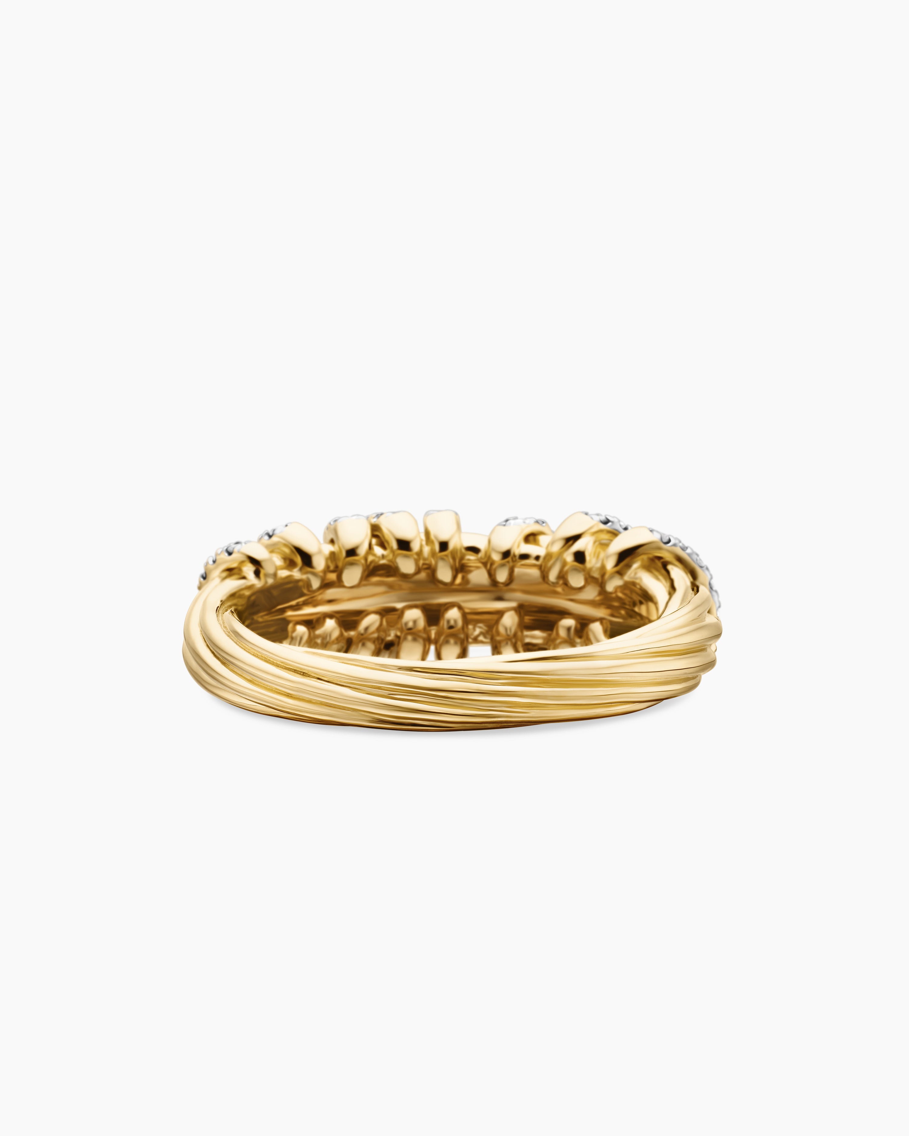 Helena Ring in 18K Yellow Gold with Diamonds, 7.7mm | David Yurman
