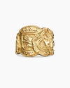 Mens Shipwreck Signet Ring in 18K Yellow Gold, 24mm | David Yurman